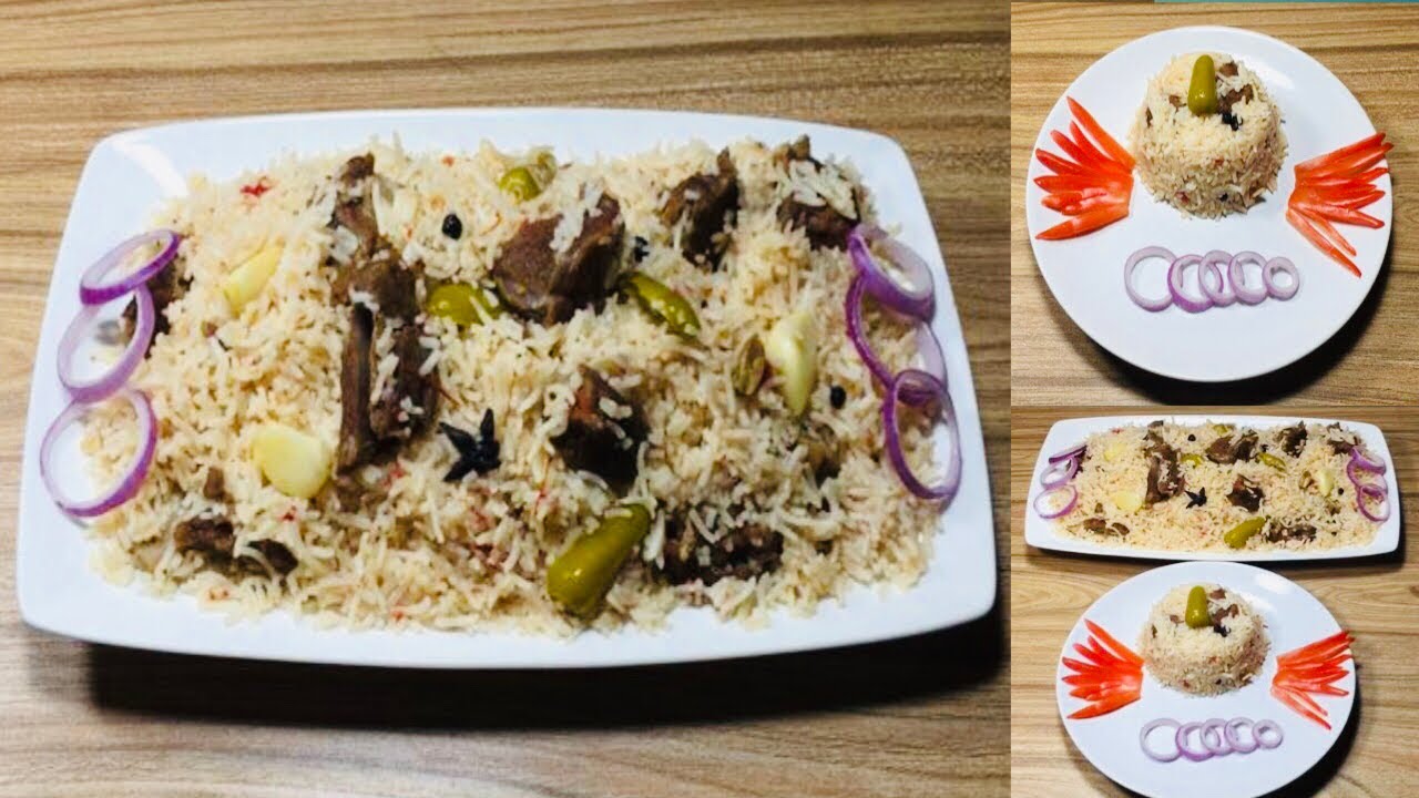 SIMPLE AND EASY MUTTON PULAO RECIPE | DEGI STYLE WHITE MUTTON PULAO ...