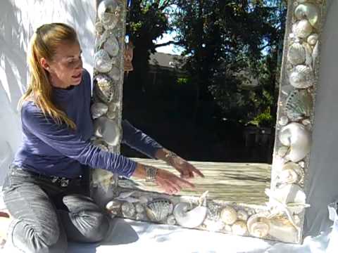 "Bling" Shell Mirror (with Rhinestones) by Heather Kendall Designs ...