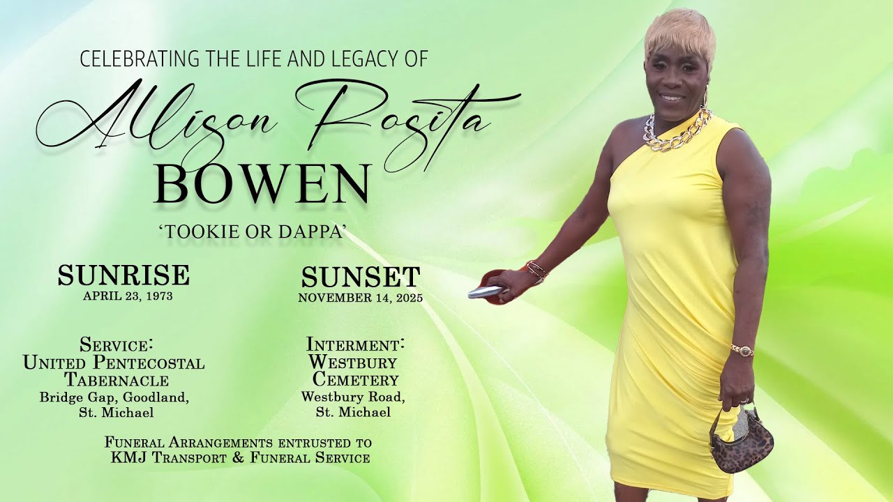 Celebrating the Life and Legacy of Allison Rosita Bowen nee Pile ...