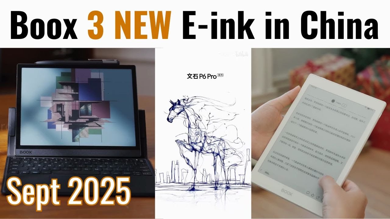 Boox releases Note X5 Mini, P6 Pro & Tab10 C - YouTube