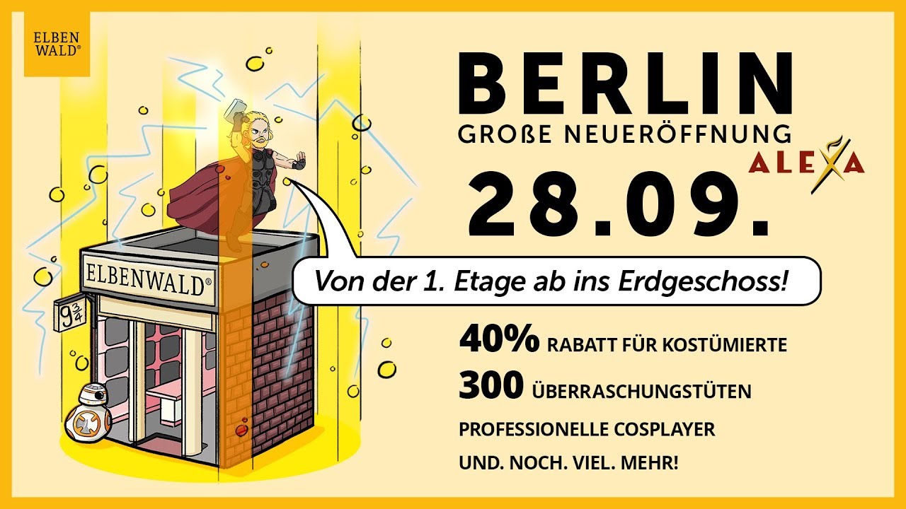 Teaser: Upgrade für Elbenwald Berlin im Alexa - YouTube