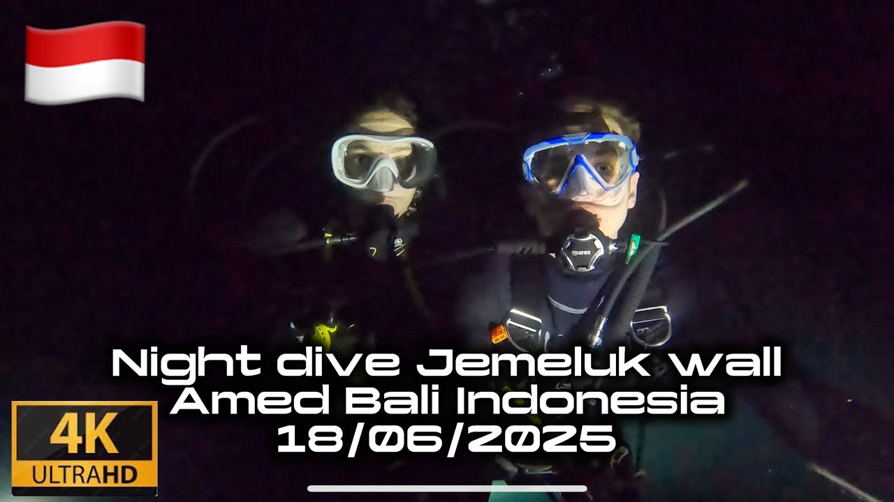 Scuba Diving Into The Darkness | Night Dive in Indonesia (Tulamben/Amed ...