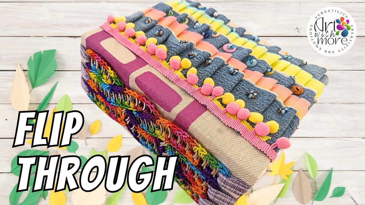 Handmade Writing Journal Flip Through | Denim Themed - YouTube