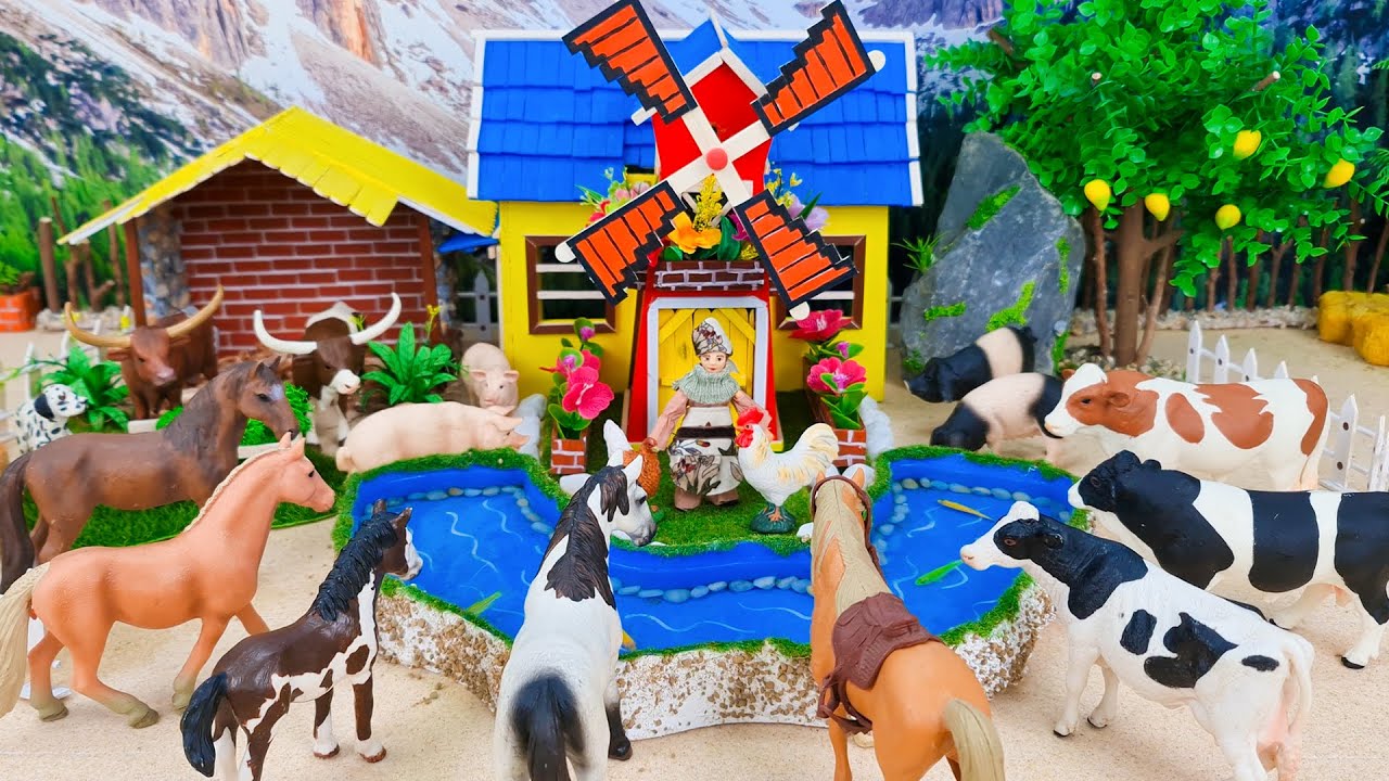 31 Minutes Satisfying DIY How to make Miniature Mountain Farm Diorama ...
