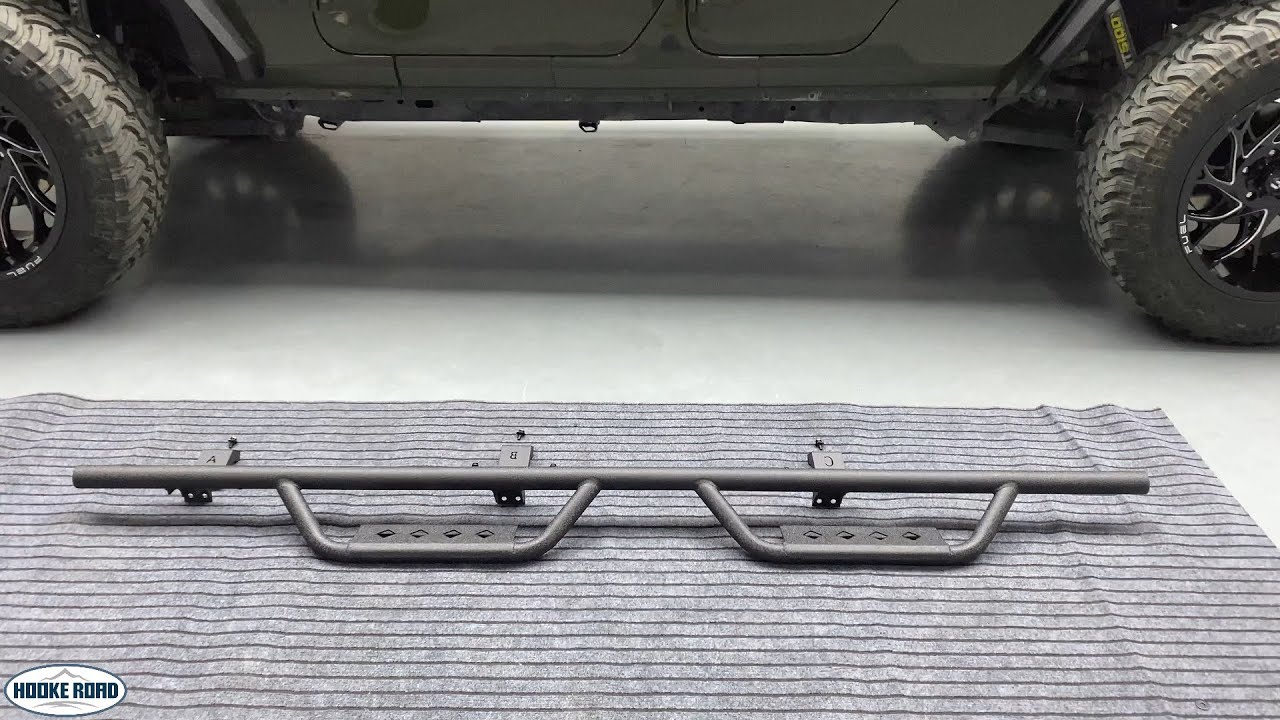 20-24 Jeep Gladiator JT Running Boards Tubular Side Steps - YouTube