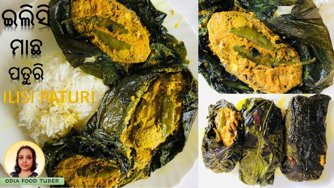 ଇଲିସି ମାଛ ପତୁରି || KANCHA ILISH RECIPE ODIA || ILISI MACHA || ILISI ...