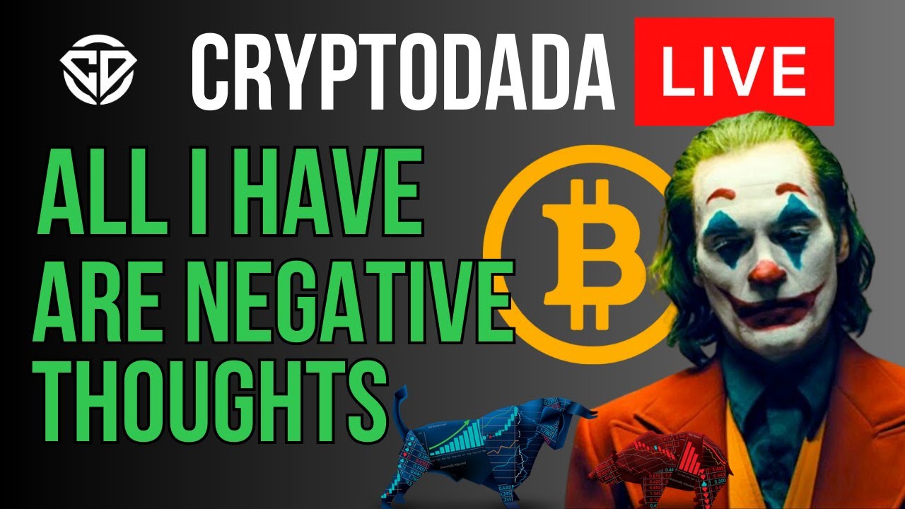 BITCOIN & CRYPTO LIVE UPDATE WITH @CryptoDada ! DARK & NEGATIVE ...