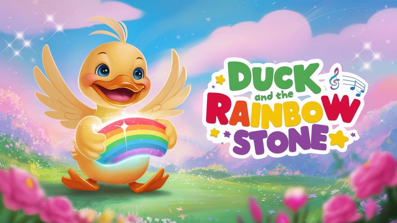 Duck and the Rainbow Stone: A Magical Adventure with Colorful Fluffy ...