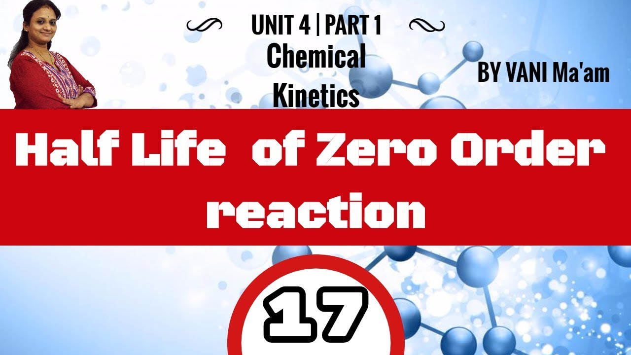 Half Life of Zero Order reaction - 17| Grade 12|Unit-4| CHEMICAL ...