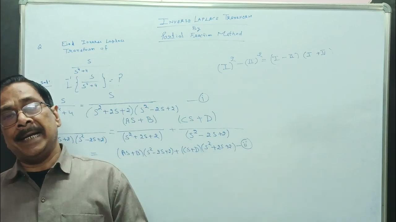 ##INVERSE LAPLACE TRANSFORM |PARTIAL FRACTION METHOD |TYPE-3 | SOLVED EXAMPLE|B.SC & M. SC MATHS ...
