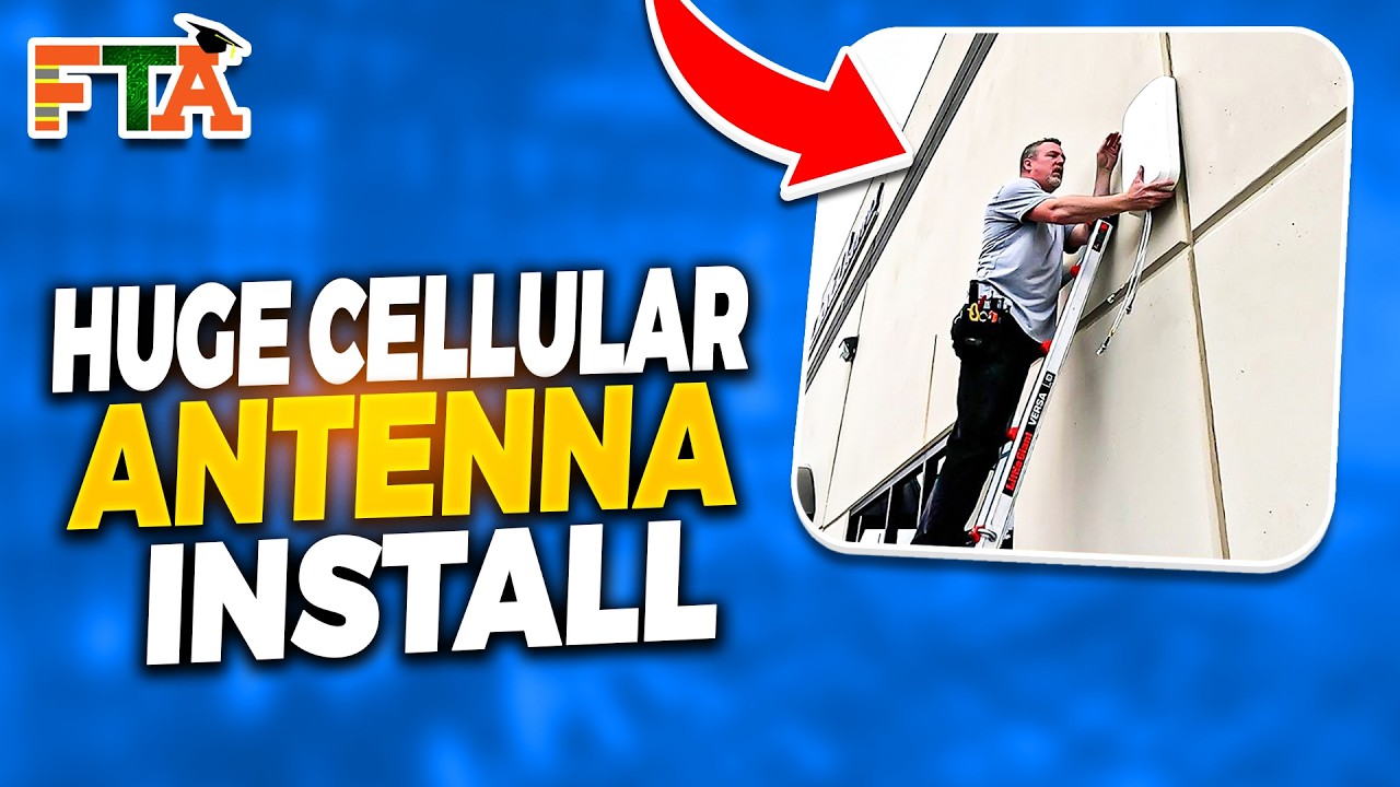 Huge External Cellular Antenna Install | Digi EX15 LTE | Exterior Wall ...