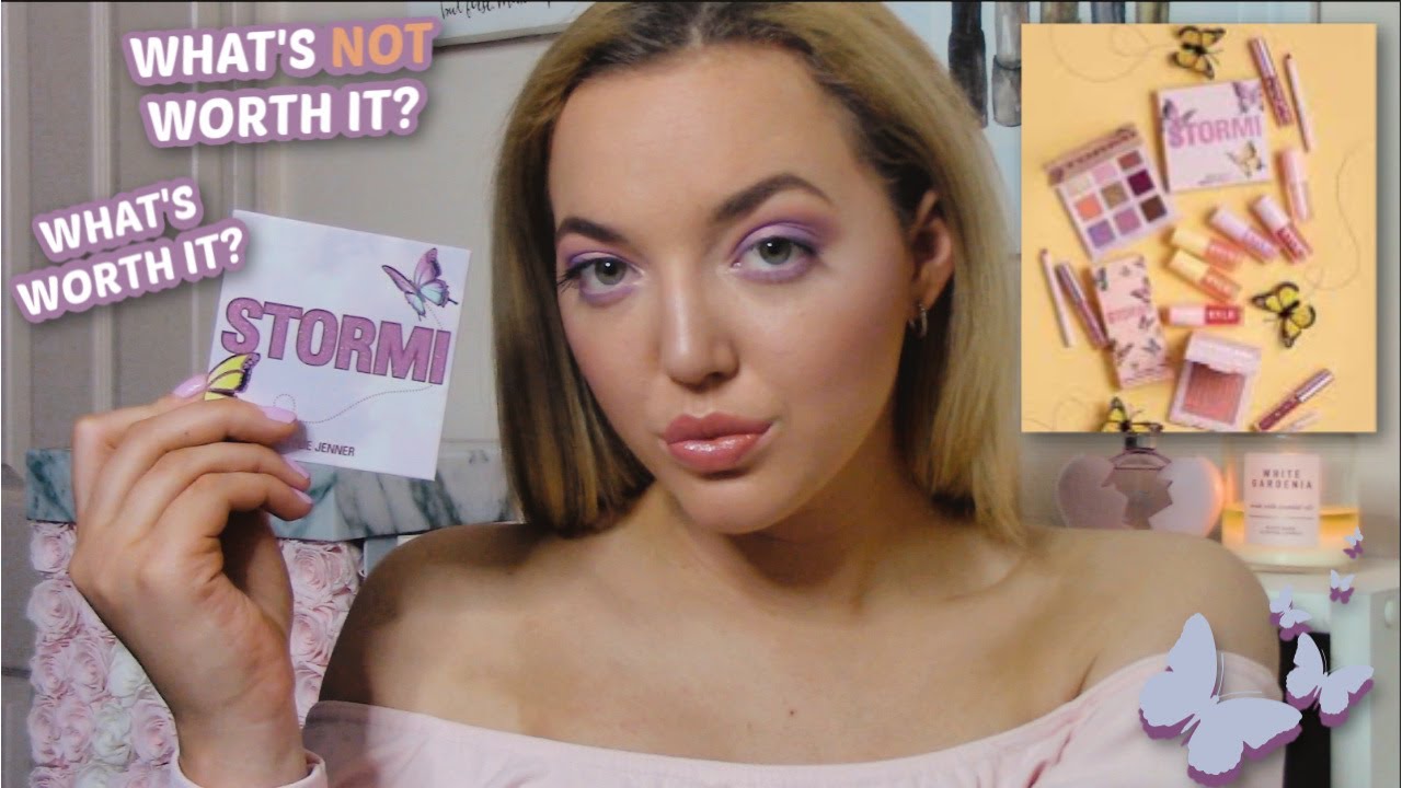 TRYING OUT ENTIRE STORMI COLLECTION KYLIE COSMETICS - YouTube