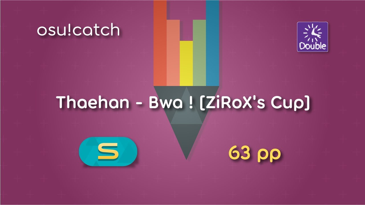 [osu!catch] Thaehan - Bwa ! [ZiRoX's Cup] +DoubleTime 98.99% (FC 63pp ...