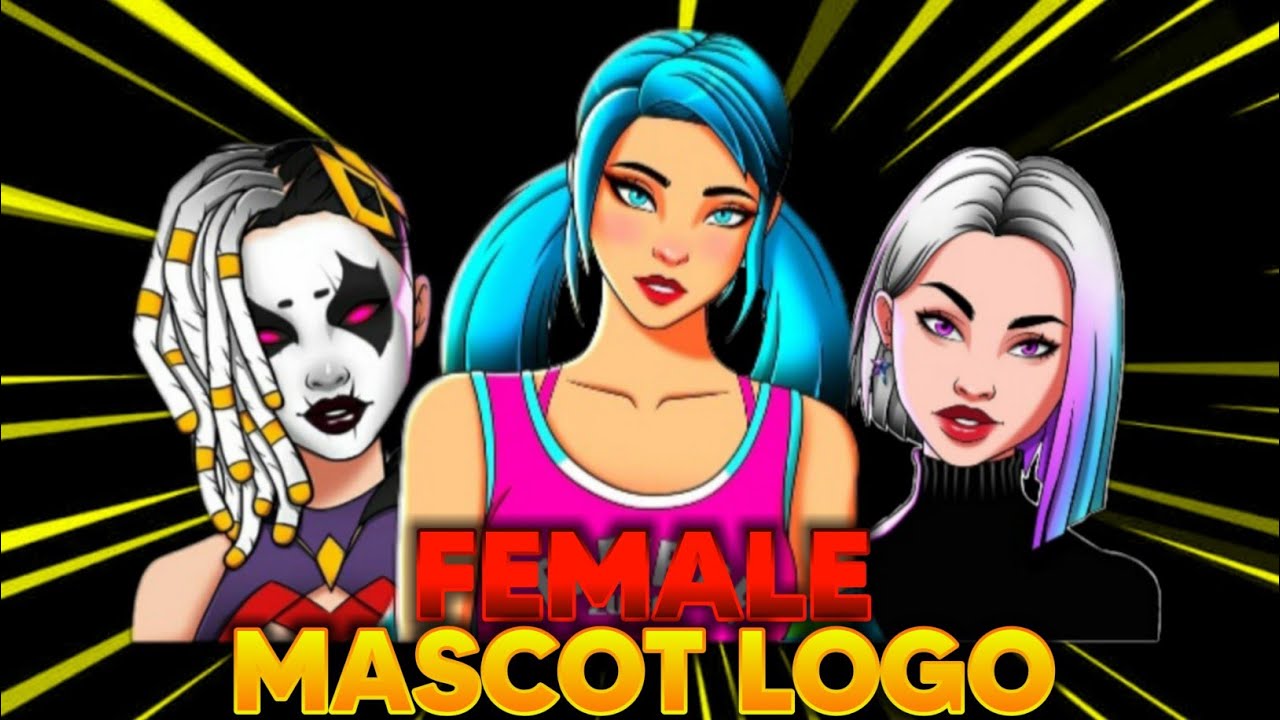 Free Fire Female Mascot Logo Pack | gaming logo keise banaye | Part-2 ...