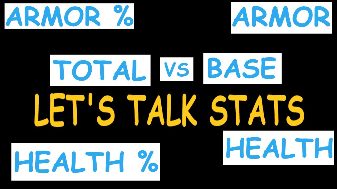Armor vs Armor % - Health vs Health % - YouTube