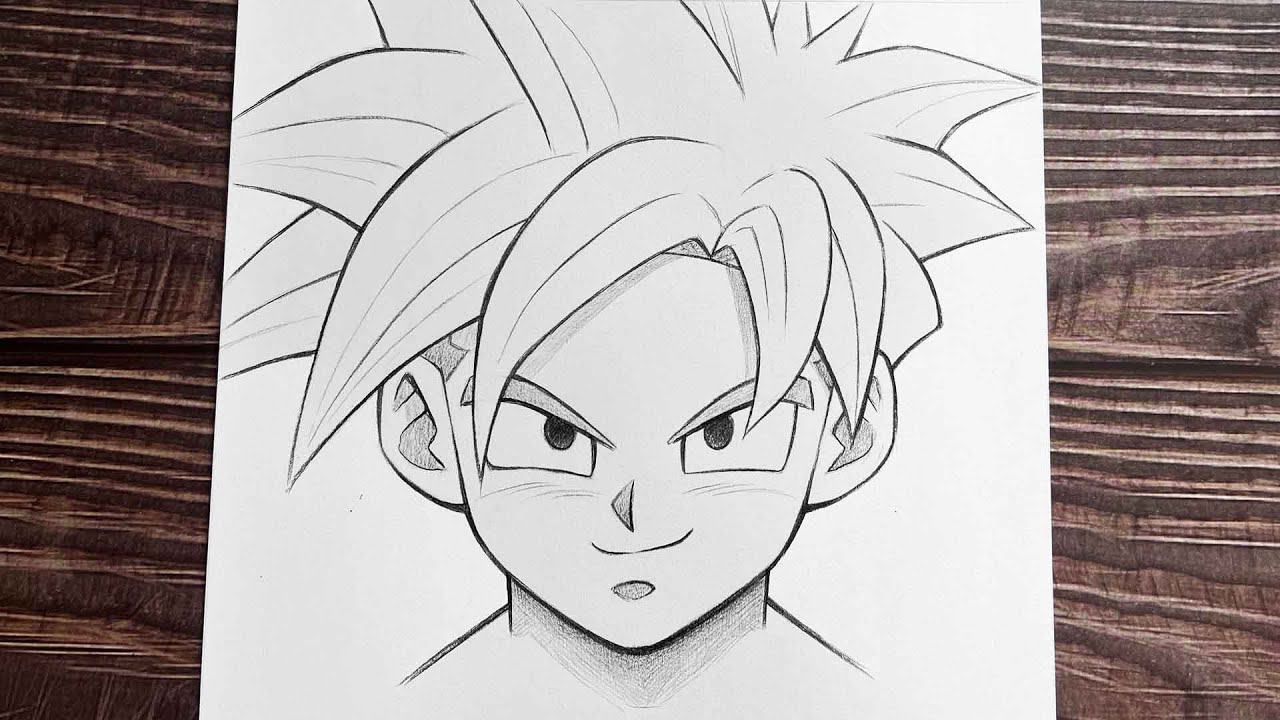 Easy anime sketch | how to draw Gohan - [Dragon Ball] | anime boy ...