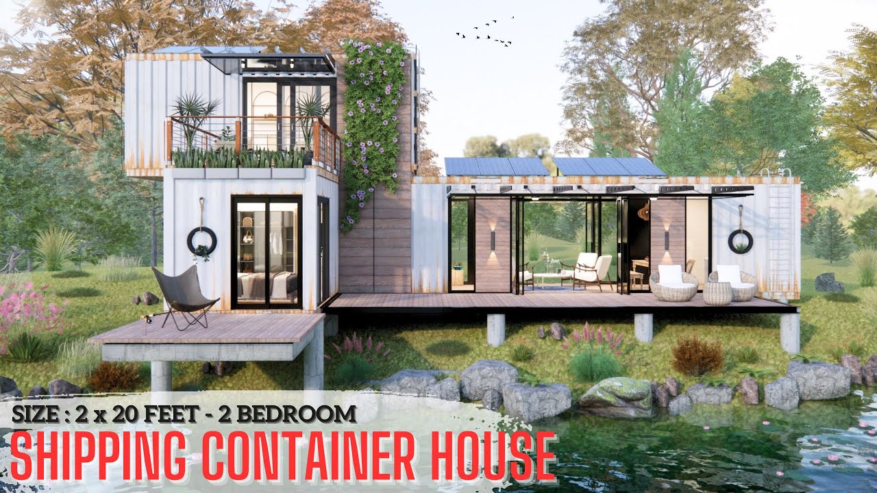 Shipping Container House Design | Simple Life In River Container House ...