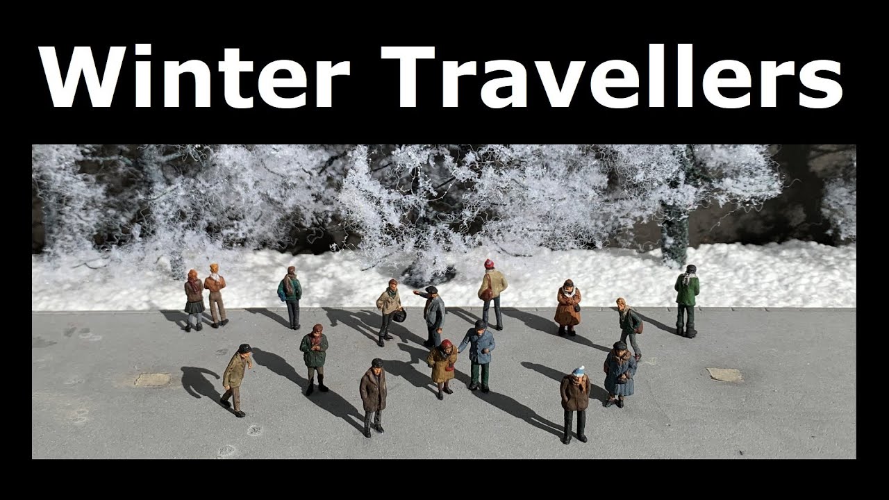 Freezing Travelers from Preiser - Painting H0-scale figures - YouTube