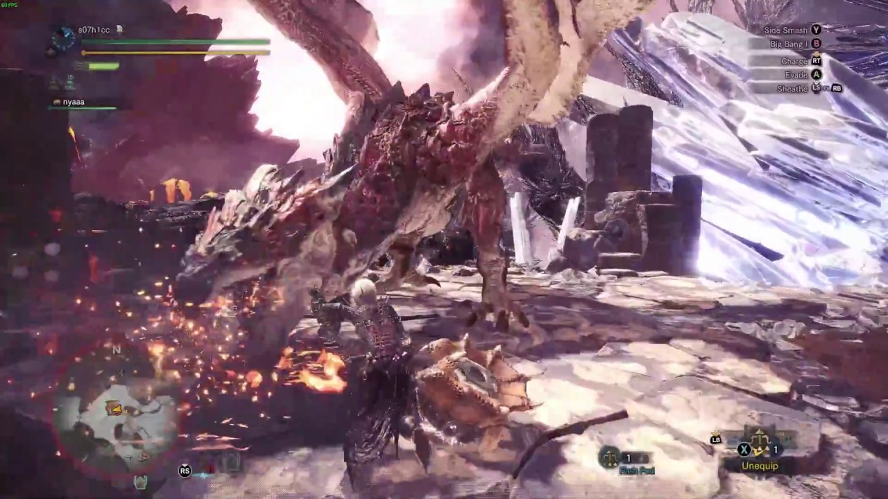 MHW - PC - Tempered Rathalos with Hammer - no audio - YouTube