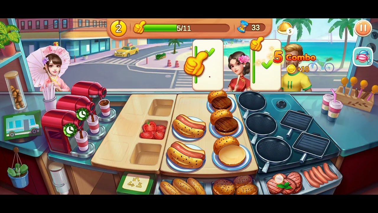 Game cooking center burger shop Level 7 part 2 best game for everyone ...