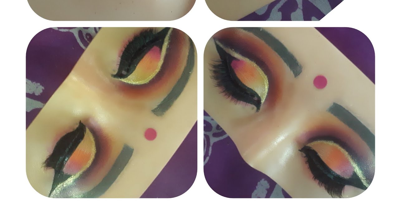 full cut crease eye makeup step by step//@manjarirsajghor2206 ️ ️ - YouTube