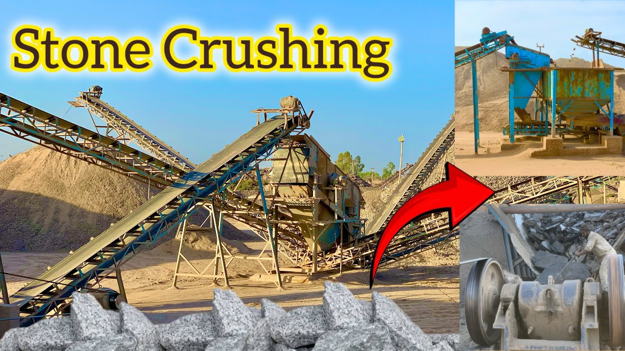 Amazing Quarry Primary Rock Crushing Machine Working,Stone Processing ...