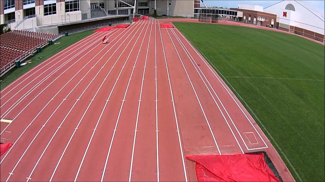 UNL Outdoor Track and Memorial Stadium - YouTube