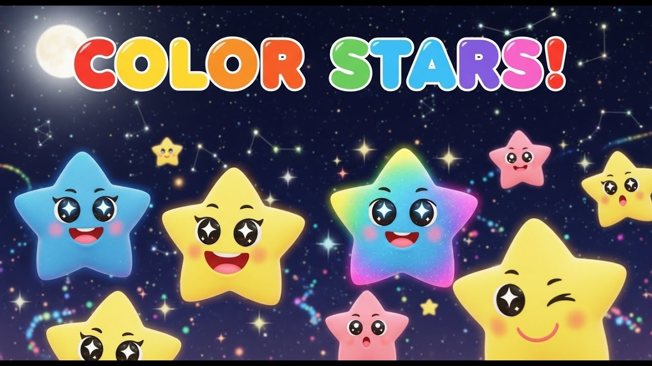 Learn Colors with Color-Swapping Stars 🔁 | Fun Learning for Kids ...