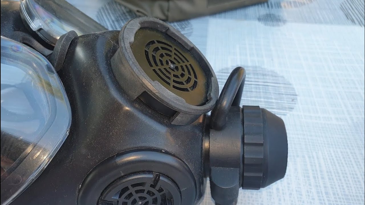 M45 gas mask printed wilcox exhale and vpu ring - YouTube