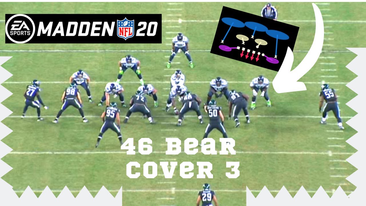 Madden 20 Tips | 46 Bear Cover 3 Blitz GREAT COVERAGE AND GREAT BLITz ...