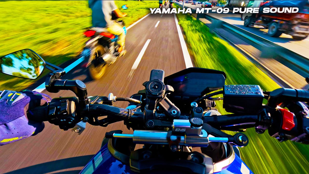 PURE INLINE 3 ! | Yamaha MT-09 + Yoshimura R55 Pure Sound [4K] - YouTube