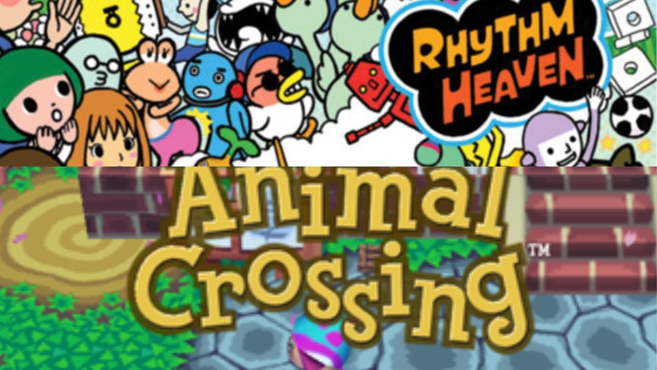 playing animal crossing and rhythm heaven (Wii) - YouTube