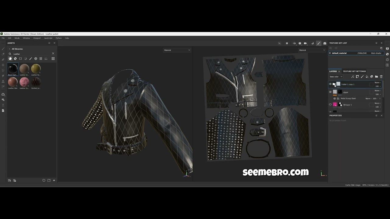 How to Move Multiple Layers in Adobe Substance 3D Painter - YouTube