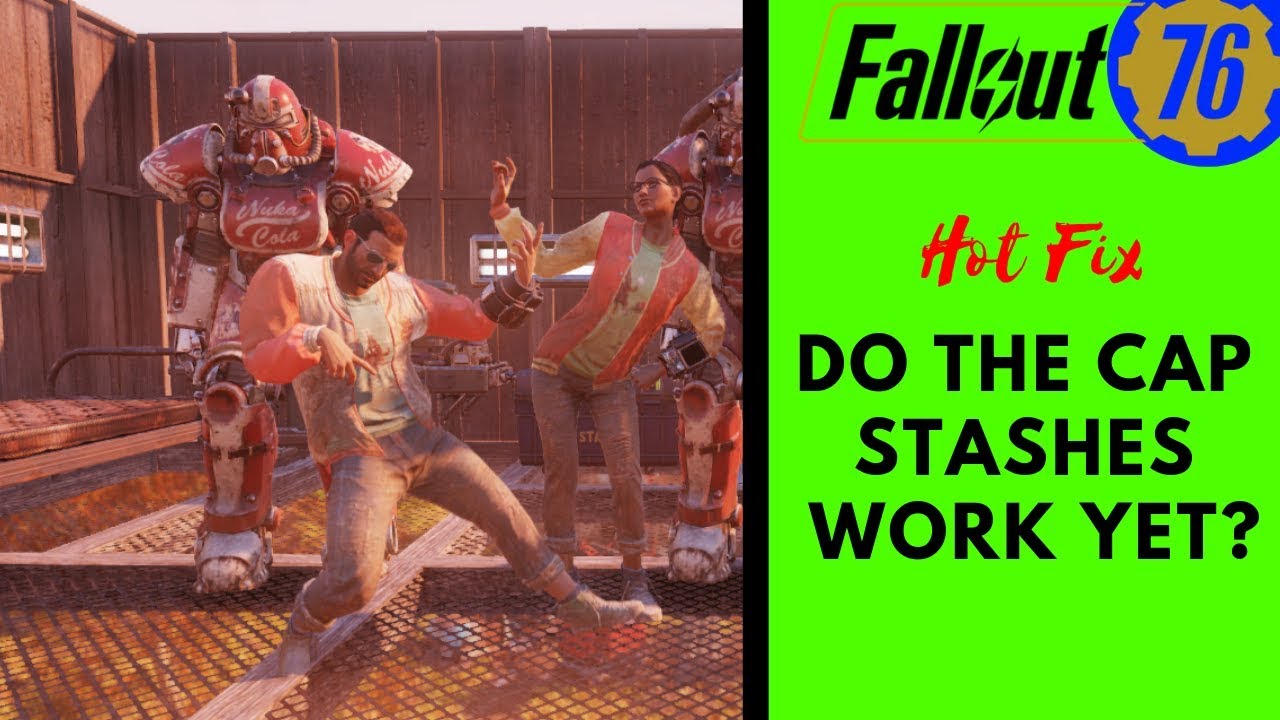 Fallout 76 Cap Stash Test after Update. - YouTube