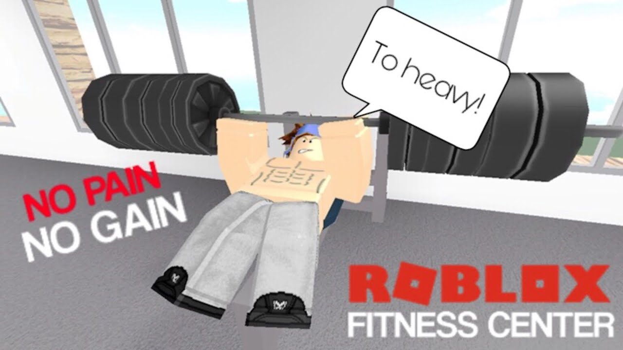 Going to the ROBLOX FITNESS CENTER - YouTube