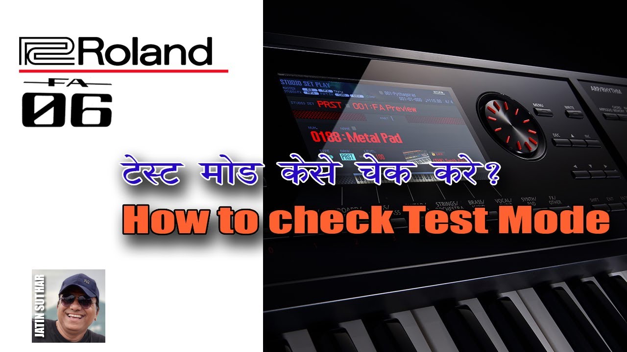 Roland FA06 Test Mode explain - YouTube