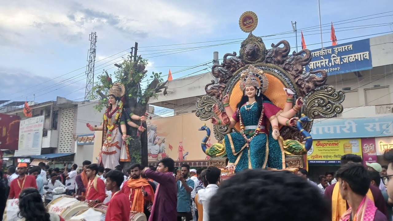 🚩Last Day Of Navratri Special Of Durga Ji🚩in Jamner City.., - YouTube