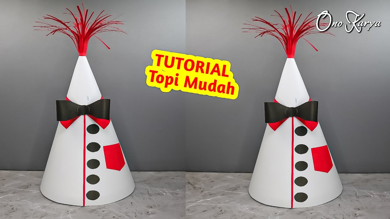 Cara membuat TOPI kerucut dari kertas karton pada MPLS MOS karnaval 17 ...