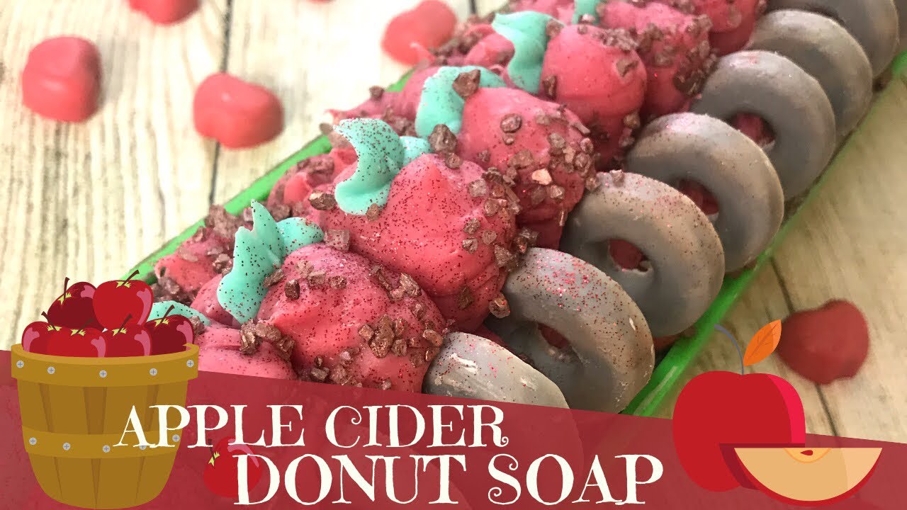 Making Apple Cider Donut Cold Process Soap | 🍎 Luna Fae Creations - YouTube