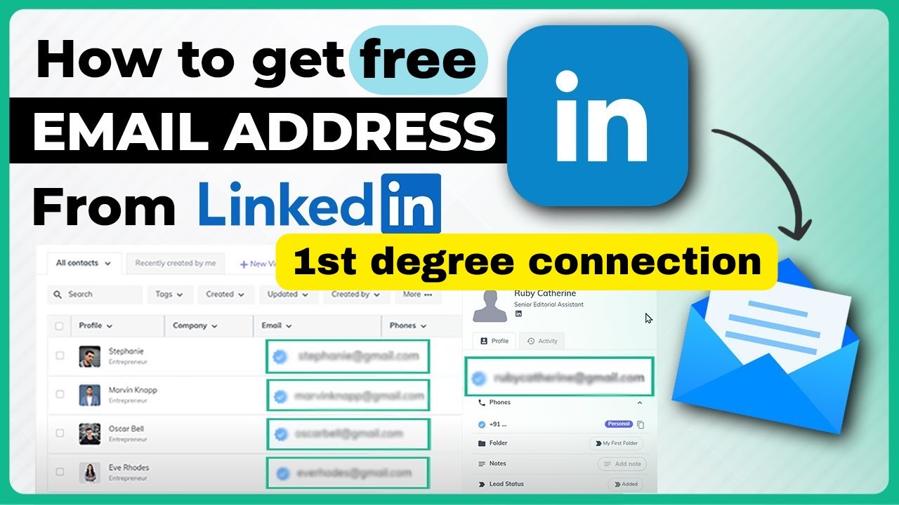 How to find email addresses of 1st degree connections on LinkedIn free ...
