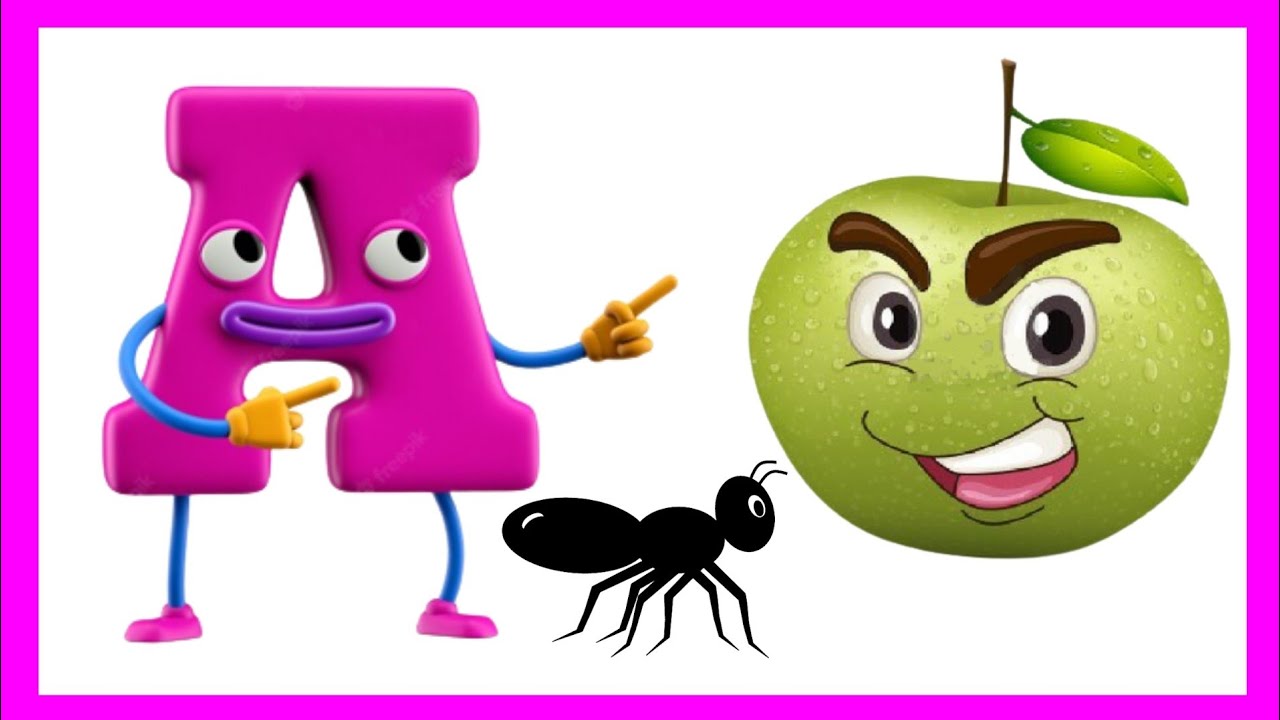 ABC Phonics Song | Phonics Song With Two Words | A For Apple,A For Ant ...