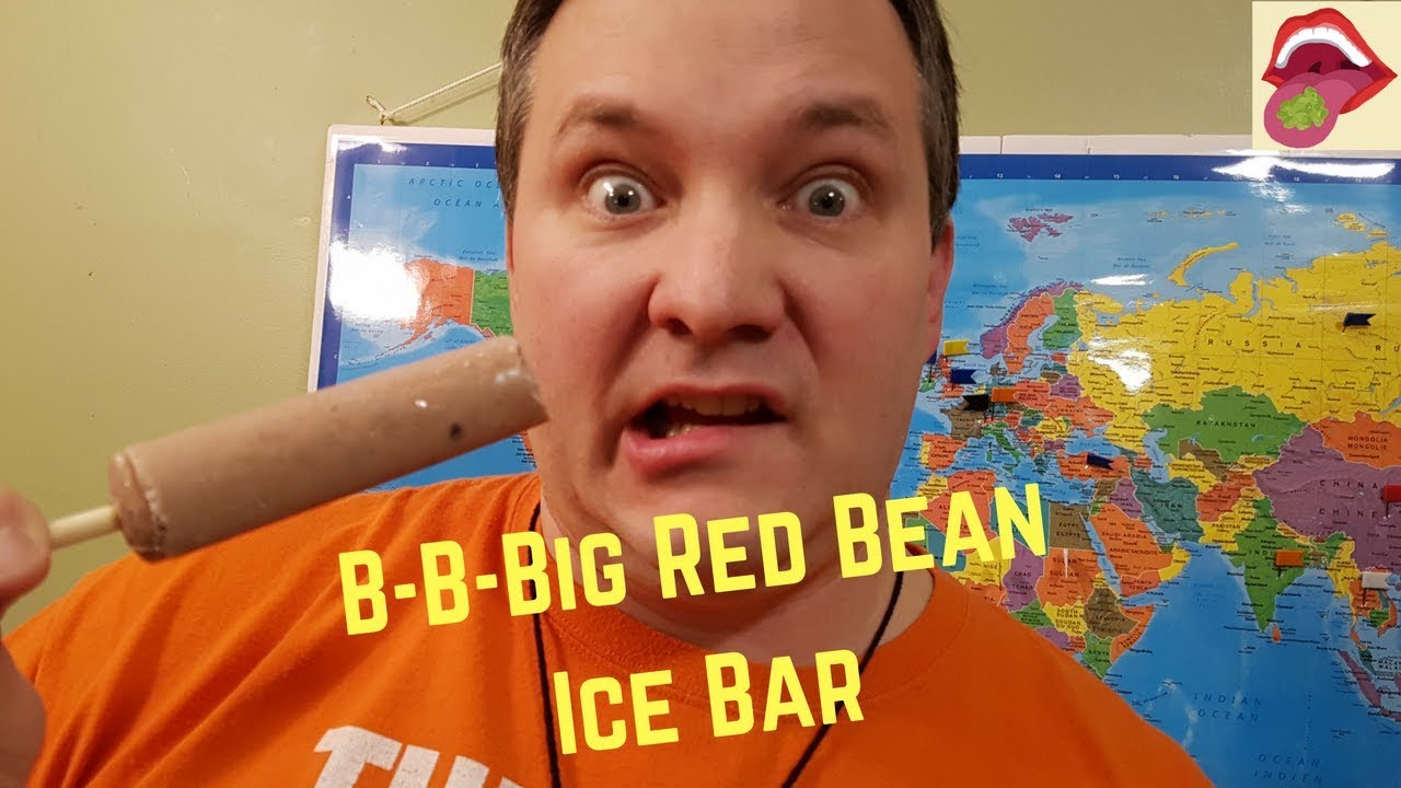Trying B-B-Big Red Bean Ice Bar - YouTube