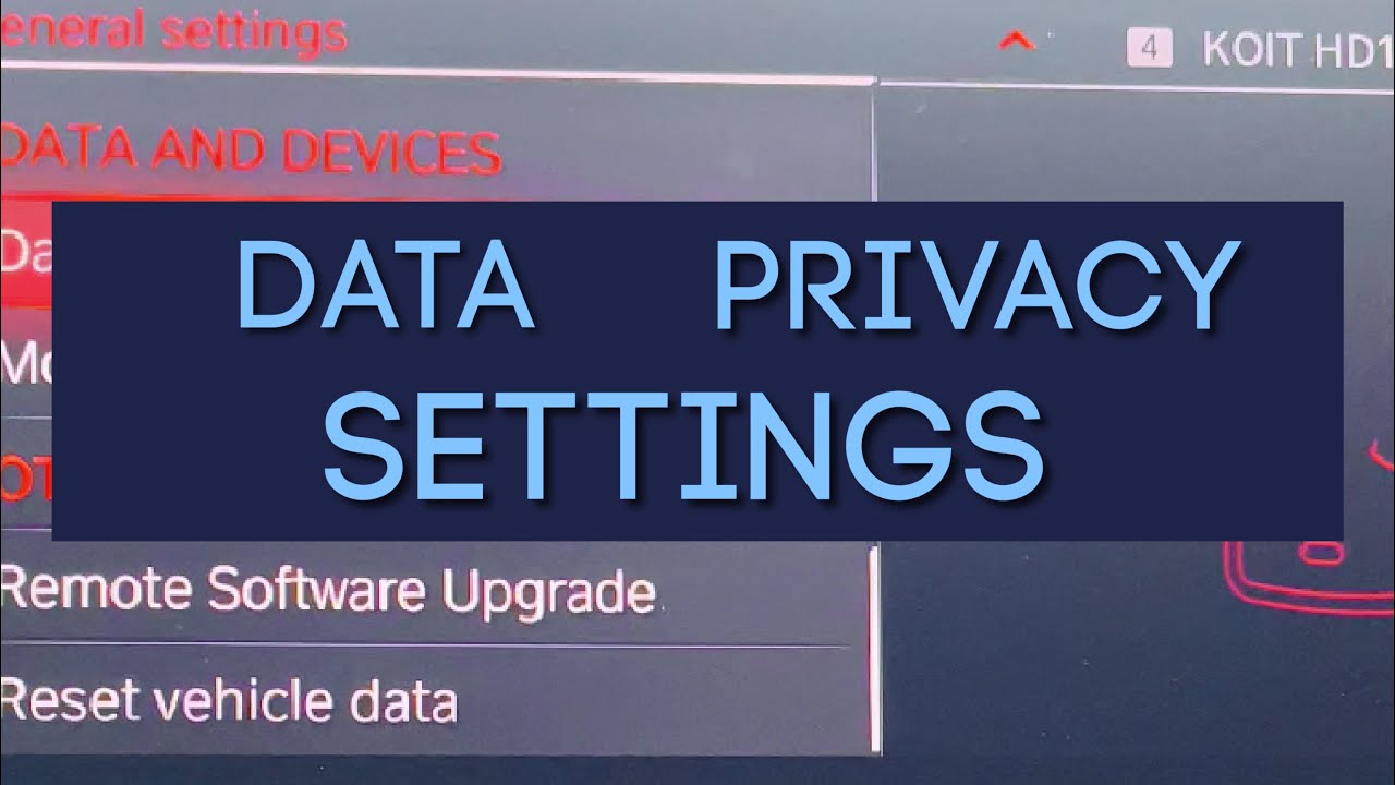 Data Privacy Settings - How To Fix My BMW App - iDrive 7 - YouTube