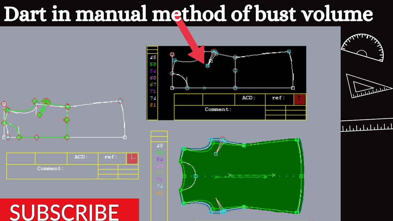 how to make a chest dart of bust Valium dress pattern - YouTube