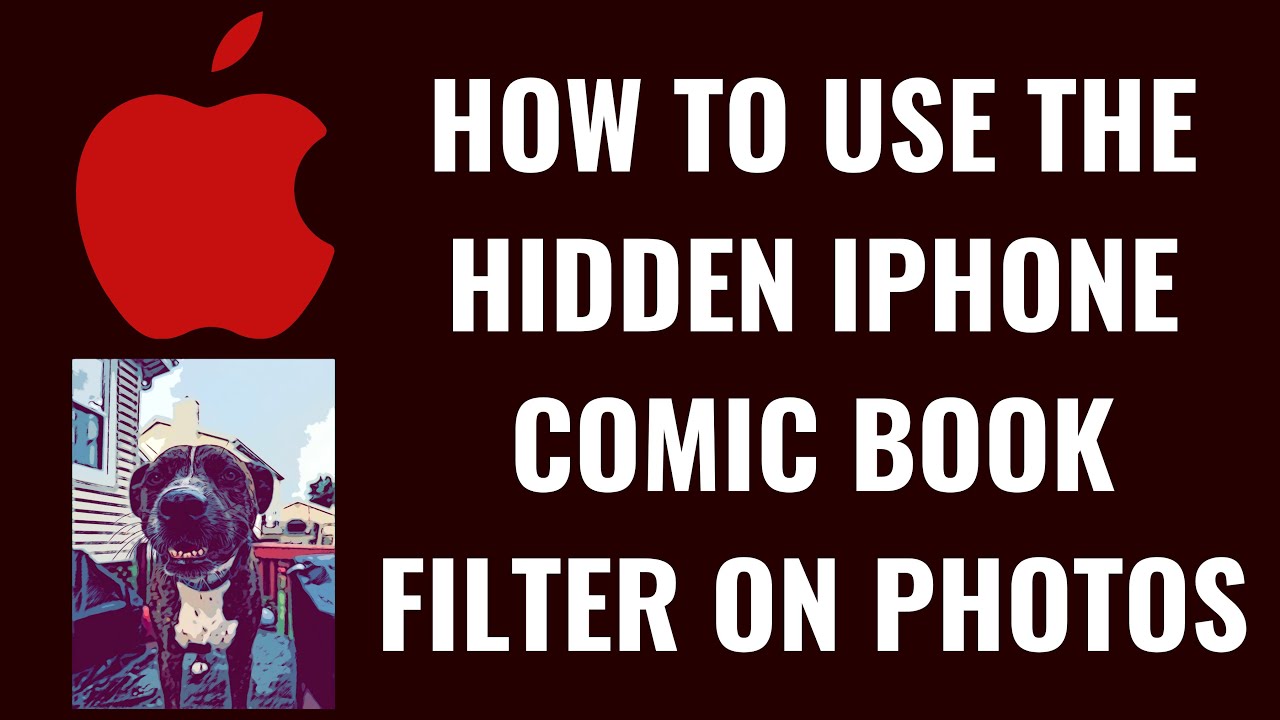 How to Use the Hidden iPhone Comic Book Filter on Photos - YouTube