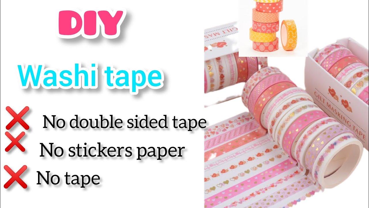 DIY washi tape /how to make washi tape/home made craft supplies/diy ...