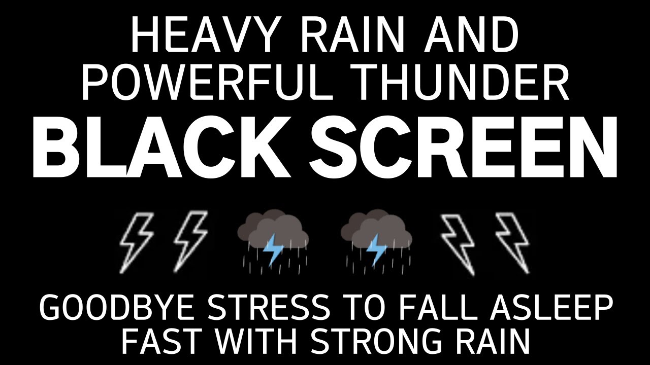 Terrible Rain Thunderstorm at Night | HEAVY RAIN & Thunder on House ...