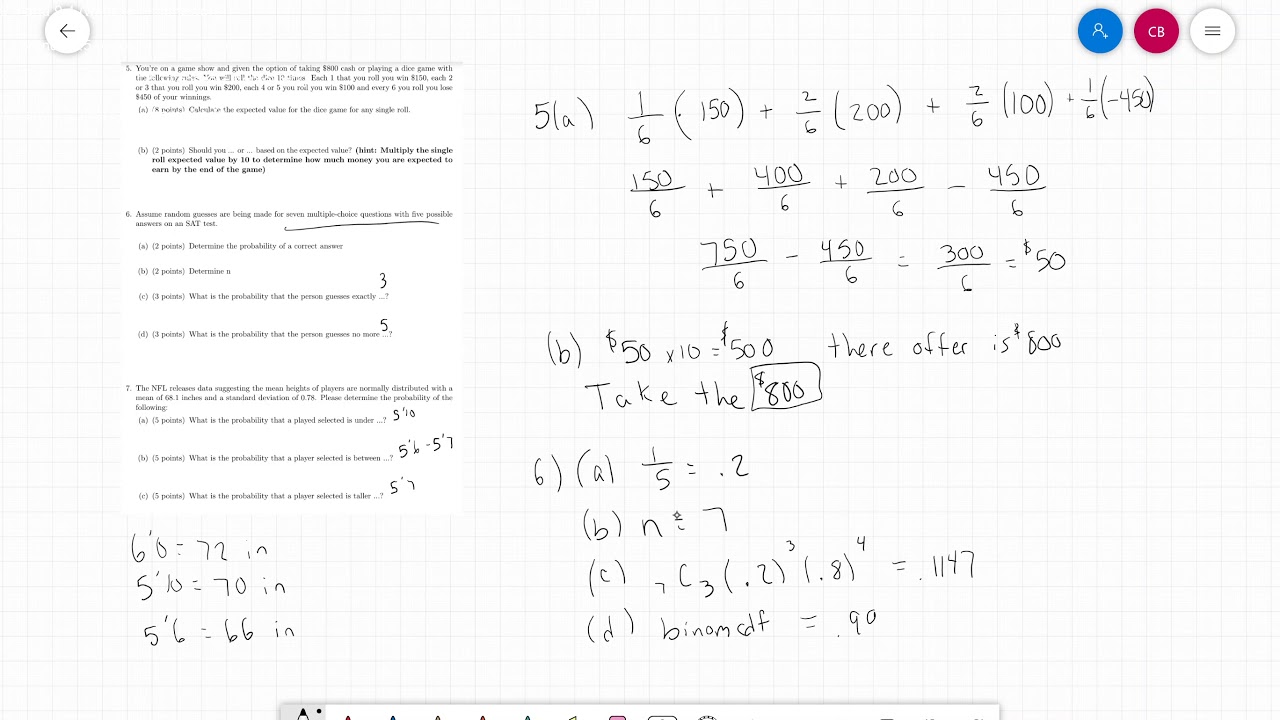 Stats Exam 2 Review P3 - YouTube