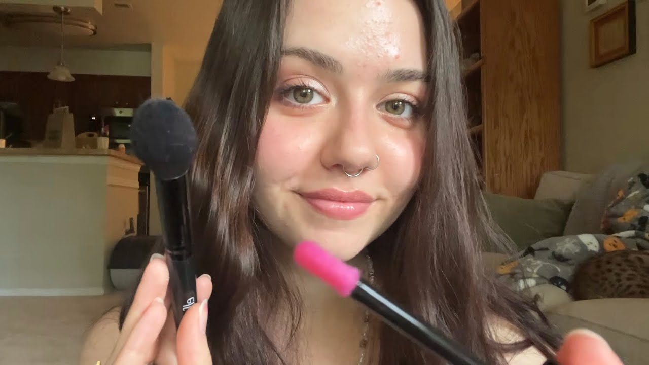 ASMR | doing my makeup on you and me! - YouTube